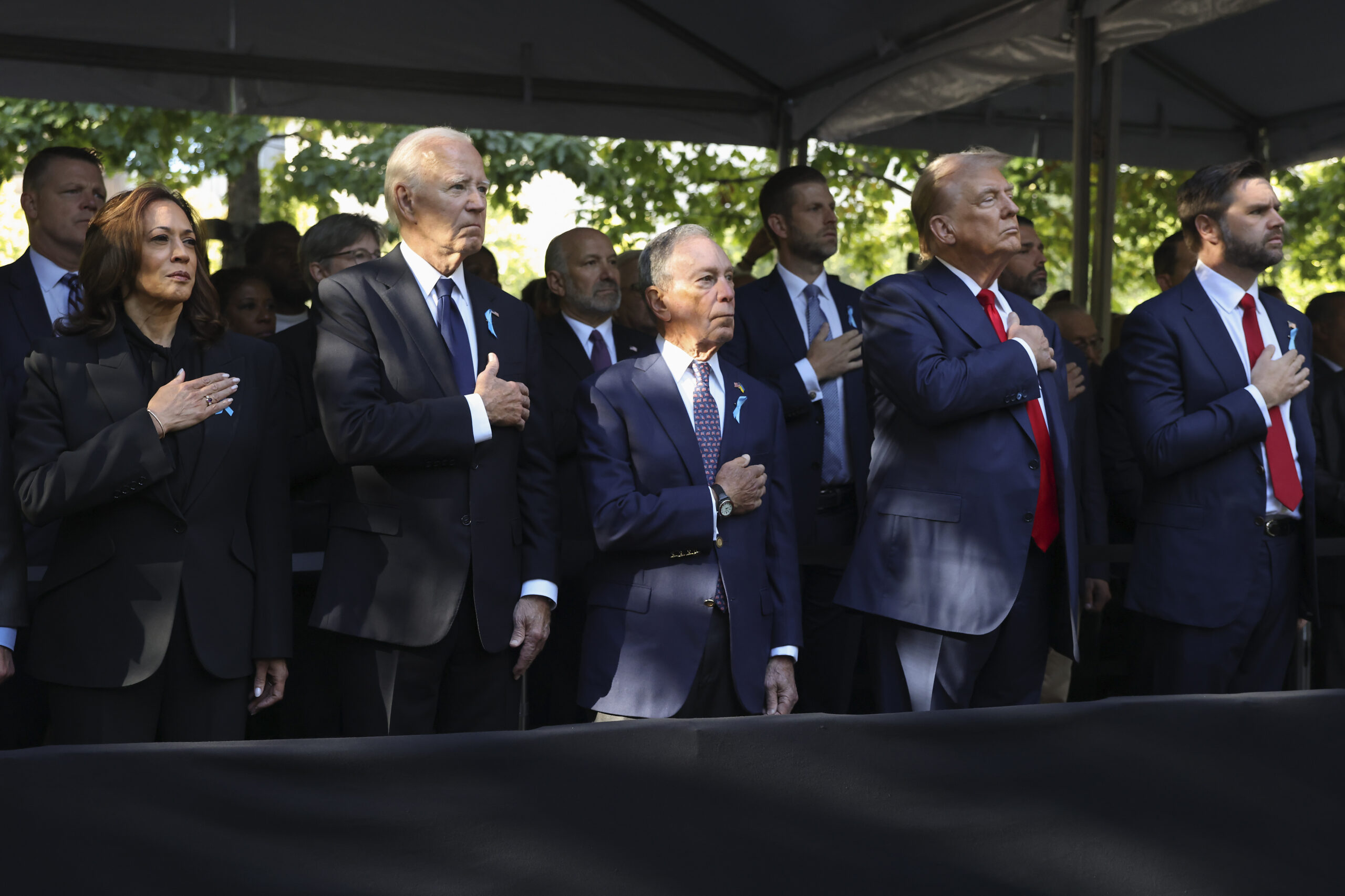9/11 Anniversary Brings Biden, Harris And Trump Together At Ground Zero ...